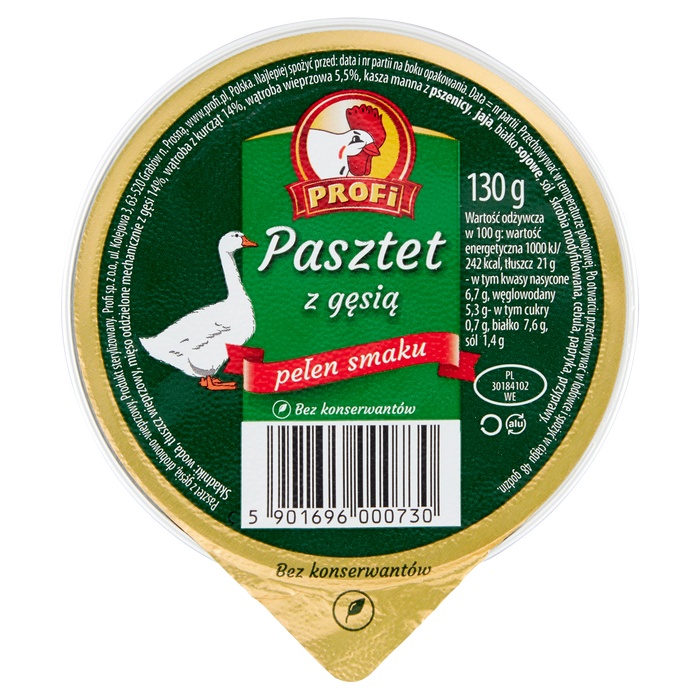 Goose Pate Profi - Pasztet z Gęsi - Profi - 130g – Outback Polaks